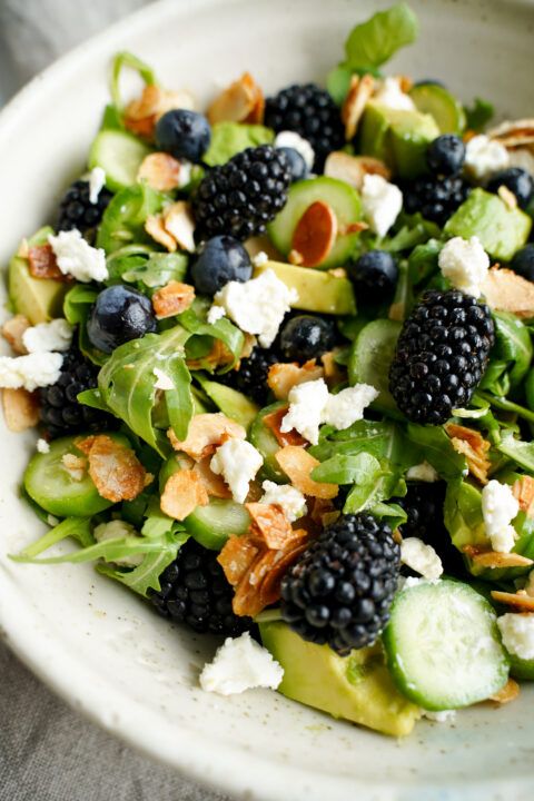 Berry Salad With Creamy Balsamic Dressing - cookingwithcassandra.com