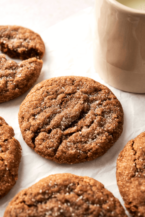Soft and Chewy Ginger Molasses Cookies - Cooking with Cassandra